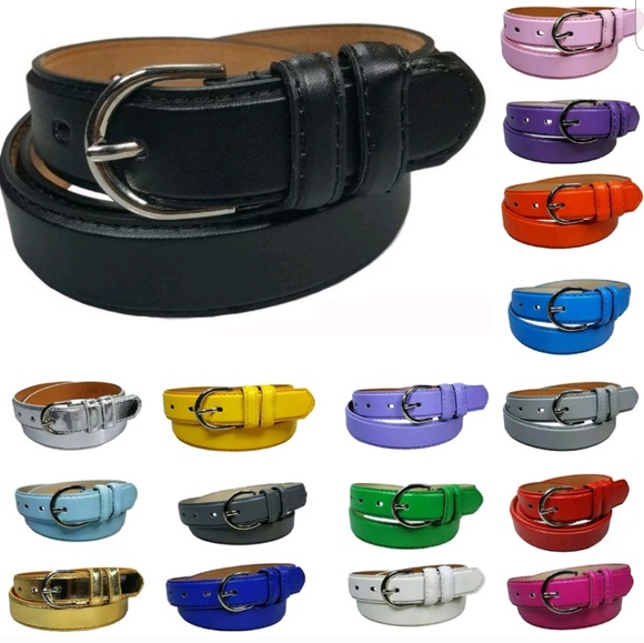 Accessories | Womens Genuine Leather Solid Color Casual Belts | Poshmark